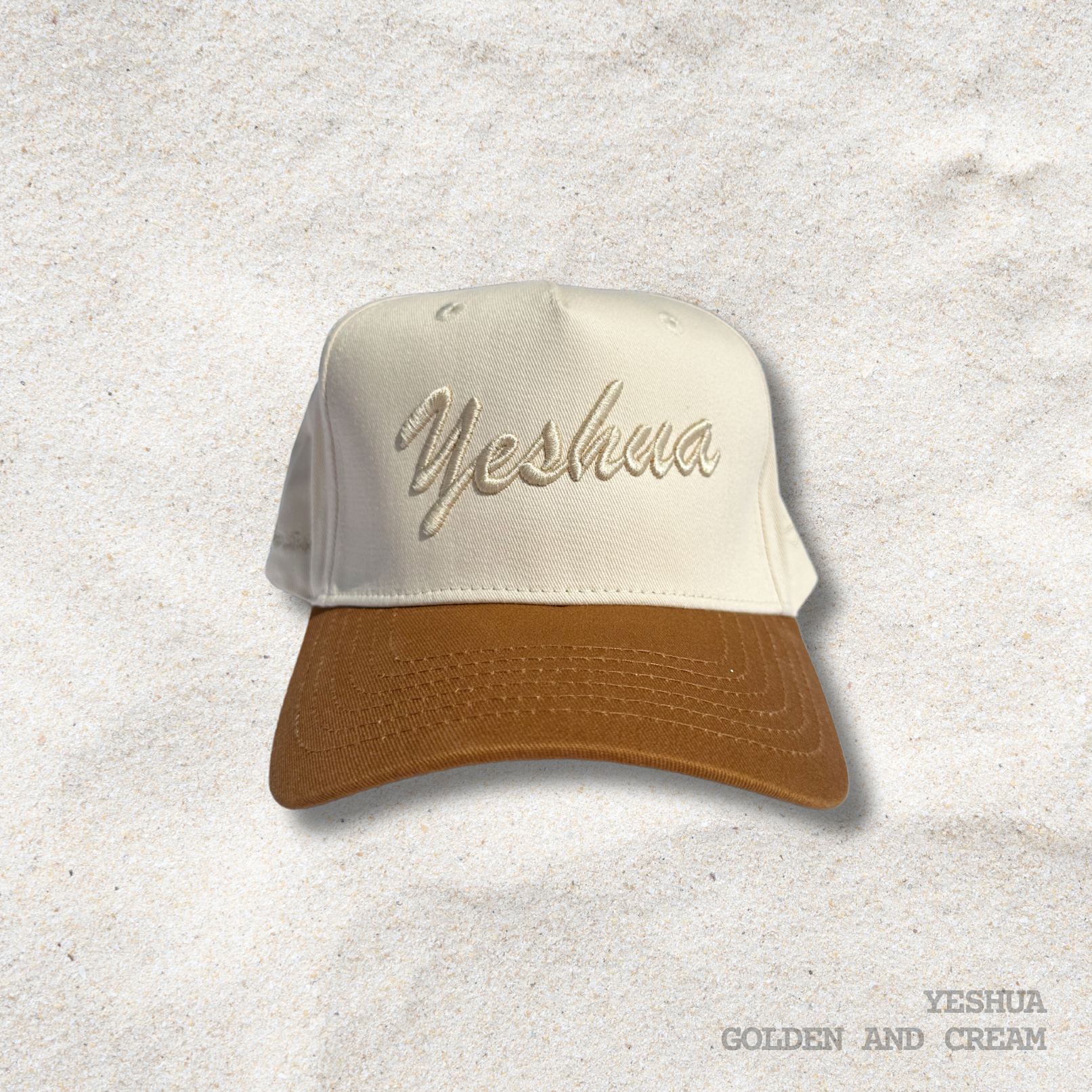 Yeshua Custom Embroidered Hat – 3D Script Design, Modern Faith Apparel ...